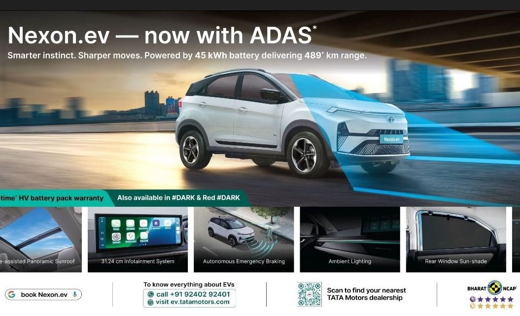 Tata Nexon.ev Launched with ADAS Safety Tech and Additional Features ...