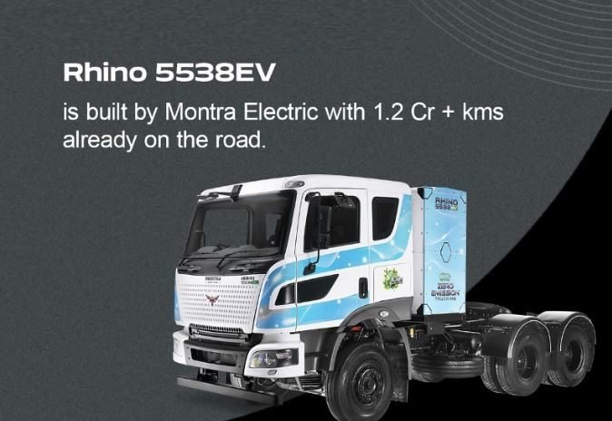 Montra Electric's Rhino, India’s First 55-ton GCW EV Truck, Clocks 1.2 ...